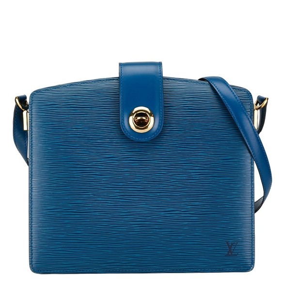 Louis Vuitton | Bags | Louis Vuitton Epi Capuchin Crossbody Bag Blue ...